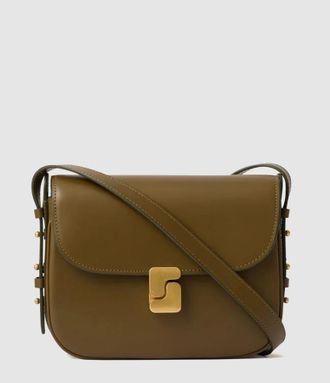 SOEUR Sac Bellissima Mini Kaki Dore