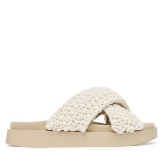 INUIKII Pantoletten Inuikii Woven 1004.003.0062 Wei&szlig;