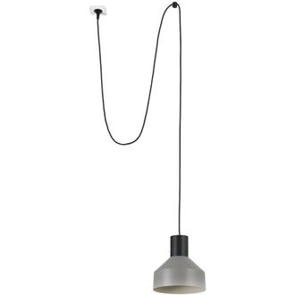 Faro Barcelona Kombo H&auml;ngelampe grau &Oslash;200 mit Stecker 68604-64