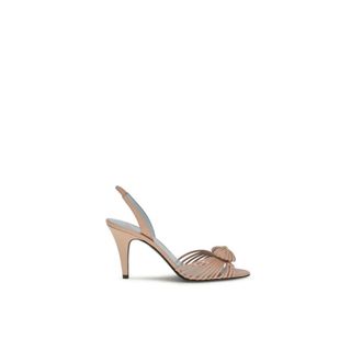 Valentino Garavani Femme, Chaussures, Beige, Taille: 38 1/2 EU Bos Taurus Sandales &agrave; Talons Aiguilles