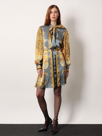 Versace Womens Silk Chemisier Dress
