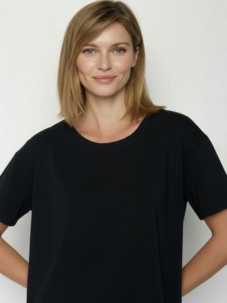 Greenbomb T-Shirt Feel Basic Motiv Basic (1-tlg., 1) lockerer Schnitt, leichter Fall, vorne k&uuml;rzer als hinten