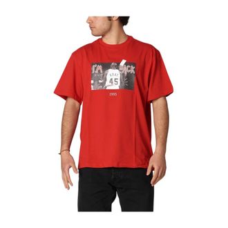 Throwback T-Shirts - - Tops - Herren - Rot - 2XL