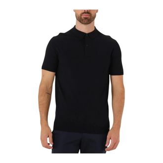 Genti Navy Polo Knopfhemd - - Tops - Herren - Schwarzk - L