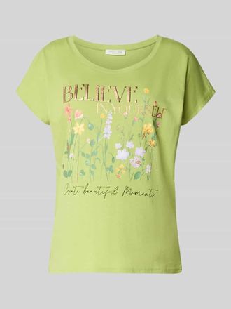 Christian Berg T-Shirt mit Motiv-Print und Rundhalsausschnitt