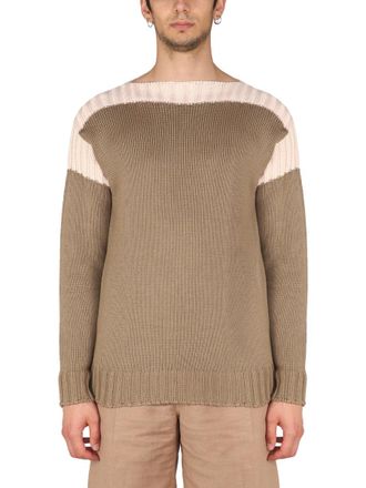 Fendi Cotton and Cashmere Blend Sweater - Beige