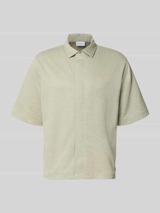 Lindbergh Regular Fit Freizeithemd mit verdecktem Rei&szlig;verschluss