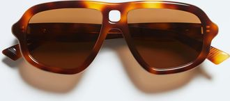 Bottega Veneta Lunettes de soleil aviateur Sophia &agrave; ruban - Marron - Unisex - Unisex
