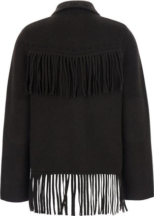 Guest In Residence Fringed Leather Jacket - Brown