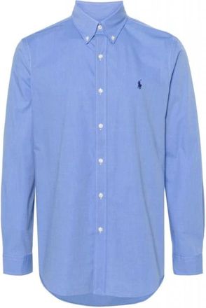 Ralph Lauren Homme, Chemises, Bleu, Taille: M Chemise Popeline Stretch Coupe Ajust&eacute;e