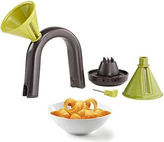 T-fal Ingenio Spiralizer Taille légumes, Découpe légumes, 2 tailles de découpe spaghetti et tagliatelle, Poussoir, Accessoire de nettoyage K2298014, Vert/No
