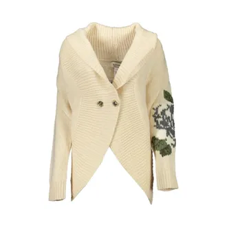 Blugirl Long Sleeve Open Cardigan - - Knitwear - Damen - Beige - XL