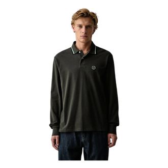 A|X Armani Exchange Polo Manches Longues - Homme - Tops - Vert - Taille: L