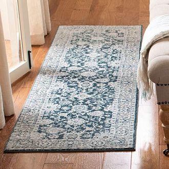 Safavieh Isabella ISA906 Tapis dintérieur Traditionnel tissé rectangulaire, 183 x 274 cm pour Salon, Chambre à Coucher ou Tout Espace intérieur Gris/Bleu