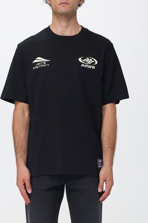 Amiri T-shirt d&eacute;contract&eacute; en coton &agrave; imprim&eacute; logo et slogan