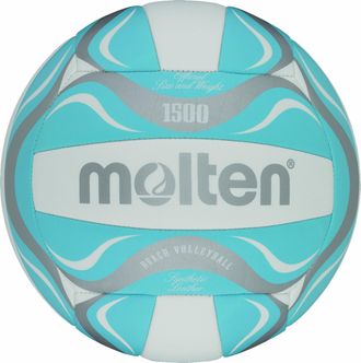Molten Beachvolleyball BV1500-LB, WEISS/BLAU/SILBER, 5