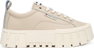 Tommy Jeans Sneakers Tommy Jeans Tjw Vulc Flatform Leather EN0EN03008 Beige