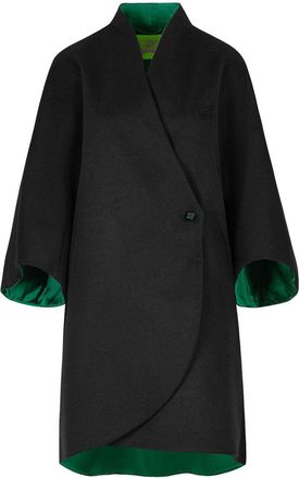 Shanghai Tang x Chen Man Mantel aus Kaschmir - Schwarz