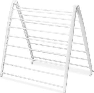 Whitmor Abtropfgestell, zusammenklappbar, Spacemaker W&auml;schest&auml;nder, Metall, Weiss/opulenter Garten, No Size