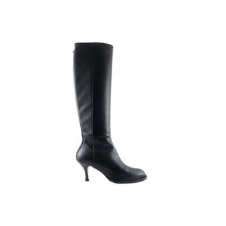 Thiron Thiron, Femme, Chaussures, Noir, Taille: 40 EU Botte Haut Jean avec Talon
