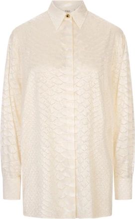 Roberto Cavalli Femme, Blouses et Chemises, Blanc, Taille: 38 FR Chemise ample