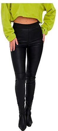 Vero Moda Vero Moda Femme Vmstorm Hr Pl Cut Noos Leggings, Noir, L EU