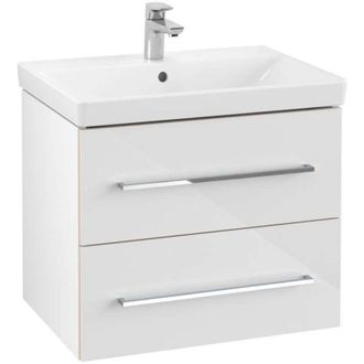 Villeroy & Boch Villeroy&boch - Avento - Waschtischunterschrank, 630x514x45 cm, 2 Ausz&uuml;ge, Crystal White A89000B4