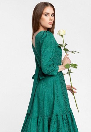 MATSOURI Maxikleid Dana G&uuml;rtel, volumin&ouml;ser Unterrock (T&uuml;ll) mit Futter aus 100% Seide