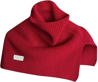 Generic Poncho Femme Hiver Chaud Chale Femme Hiver Chaud Cape Femme Effet enveloppant Cape Col Roul&eacute; Unie Tricot&eacute;e Tr&egrave;s Chaude Automne-Hiver