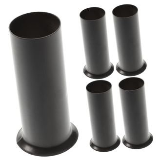 BESPORTBLE 6 St&uuml;ck Teiliges Metall Kronleuchter Kerzenfassung Abdeckung Schwarz Langlebige Lampenfassung H&uuml;lse f&uuml;r Leuchten Einfache Montage Kompatibel mit Meist