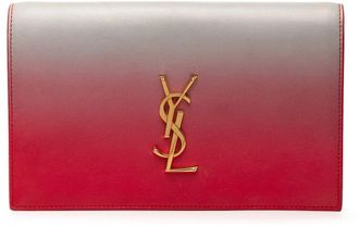 Saint Laurent Clutches - Smooth Ombre Calfskin Monogram Kate Clutch - Gr. unisize - in Rot - f&uuml;r Damen