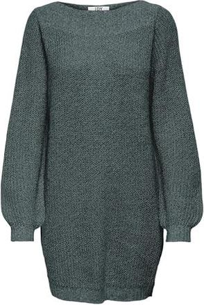 Jacqueline de Yong Jacqueline de Yong JDYWHITNEY Robe Courte en Tricot pour Femme, North Atlantic/Détail:w Black Ply, XL