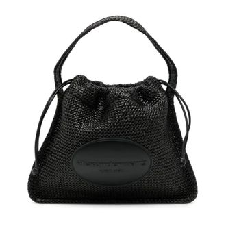 Alexander Wang Raffia Gewebte Taschen mit Lederfinish - - Bags - Damen - Schwarzk - ONE SIZE