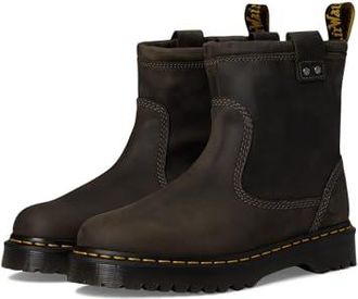 Dr. Martens Bottes en cuir Anistone Lo pour femme, gris charbon, 9 Women/8 Men