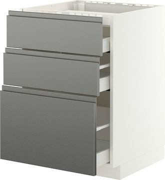 IKEA METOD / MAXIMERA Unterschr.f Kochf/3 Fronten/3Sch