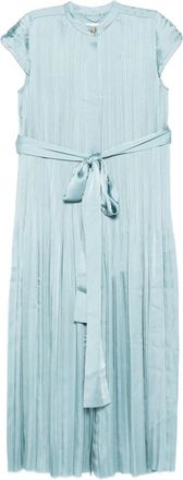 Joseph Femme, Robes, Bleu, Taille: 38 FR Phare Pleated Belted Dress