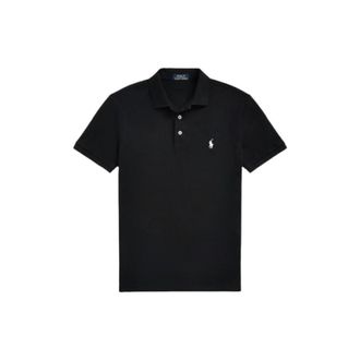 Polo Ralph Lauren Ma&szlig;geschneidertes Slim Fit Polo mit kurzen &Auml;rmeln - - Tops - Herren - Schwarzk - XL