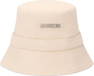 Jacquemus Homme, Accessoires, Beige, Taille: 58 CM Bucket Hat Le Gadjo