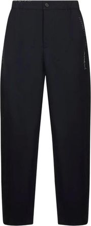 Marni Femme, Pantalons, Noir, Taille: 40 FR Pantalon Droit avec D&eacute;tail Graphique