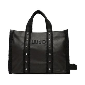 Liu Jo Femme, Sacs, Noir, Taille: ONE Size Sac fourre-tout décontracté avec accents argentés