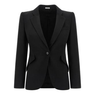 Alexander McQueen Damen, Jacken, Schwarzk, SGr&ouml;&szlig;e