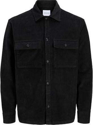 Jack & Jones Jjeperfect Corduroy Overshirt Ls Sn, Noir, XL