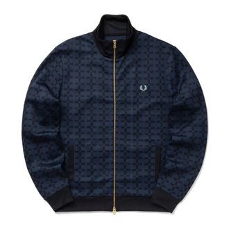 Fred Perry Trainingsjacke - - Jackets - Herren - Blau - M