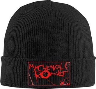 Generic Chapeau pour Homme, Bande Rouge sur Fond Noir, Chapeau tricot&eacute; Unisex Hommes, Bonnet, Bonnet, Cadeau Chaud Hiver Chaud Thermique de No&euml;l