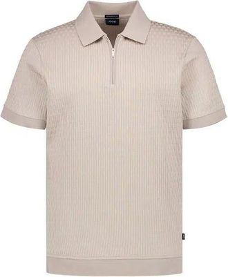 Joop Herren Zip-Polo beige