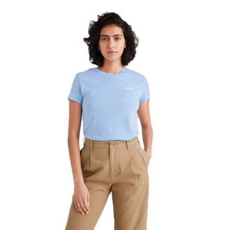 Dockers Graphic Tee Script Placid Blue (Lucent White), M Femme