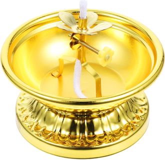 Aboofan Butterlampe Diwali Puja Lampenfassung Kerzenständer Ghee-lampe Kerzenhalter Lotus Kerzenhalter Aus Goldener Tasse Lotus-votivkerzenständer Lotus-ghee-