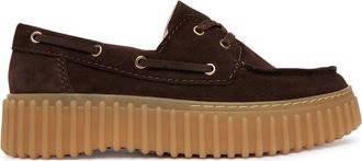 Clarks Halbschuhe Clarks Torhill Boat 26186647 Braun