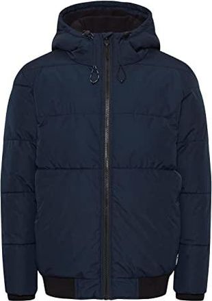 11 Project PRDupree Veste matelassée mi-saison pour homme avec poignets côtelés et capuche Coupe droite, Insignia Blue (194010)., L