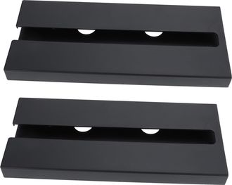 SOLUSTRE 2 Stück Weinglashalter aus Robustem Kunststoff Nagelfreie Montage Umhängbarer Weinregal Organizer mit Kippsicherem Design Geeignet für Rote Weingläser